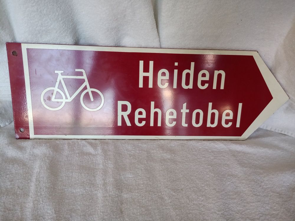 Veloweg / Strassentafel / Heiden - Rehetobel (Gebraucht) in Oberegg für CHF 50 – nur Abholung ...