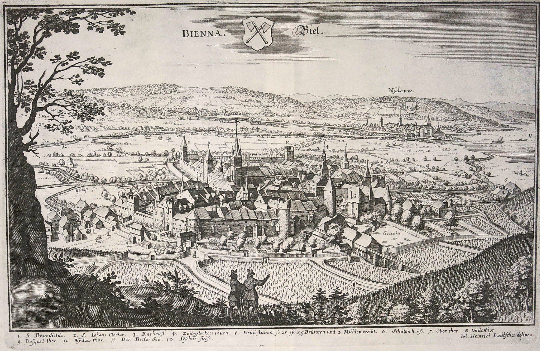 Biel Bienne Kupferstich von Merian (Gebraucht) in Rafz für CHF 115 ...