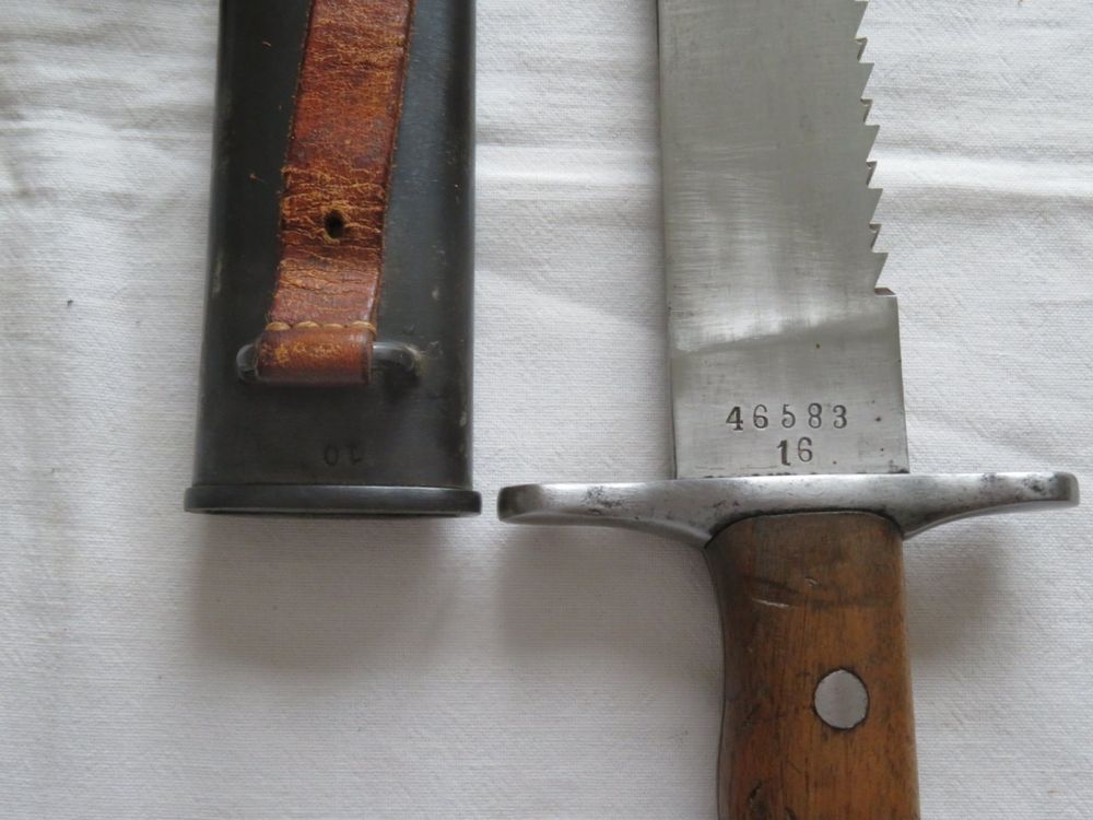 Faschinenmesser 1916: Säbel Degen Bajonett Militär Schweiz (Gebraucht) in Flamatt für CHF 400 ...