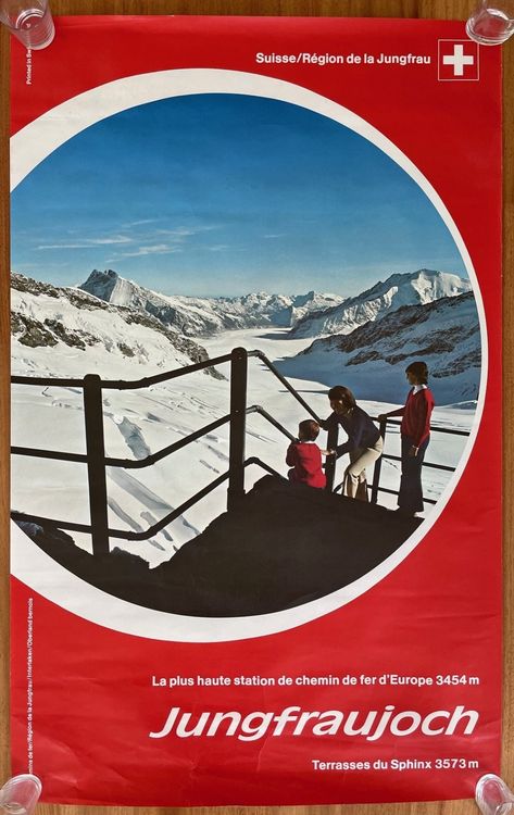 Original-Plakat, Jungfraujoch, 1970 (Gebraucht) in Dietikon für CHF 95 – mit Lieferung auf ...