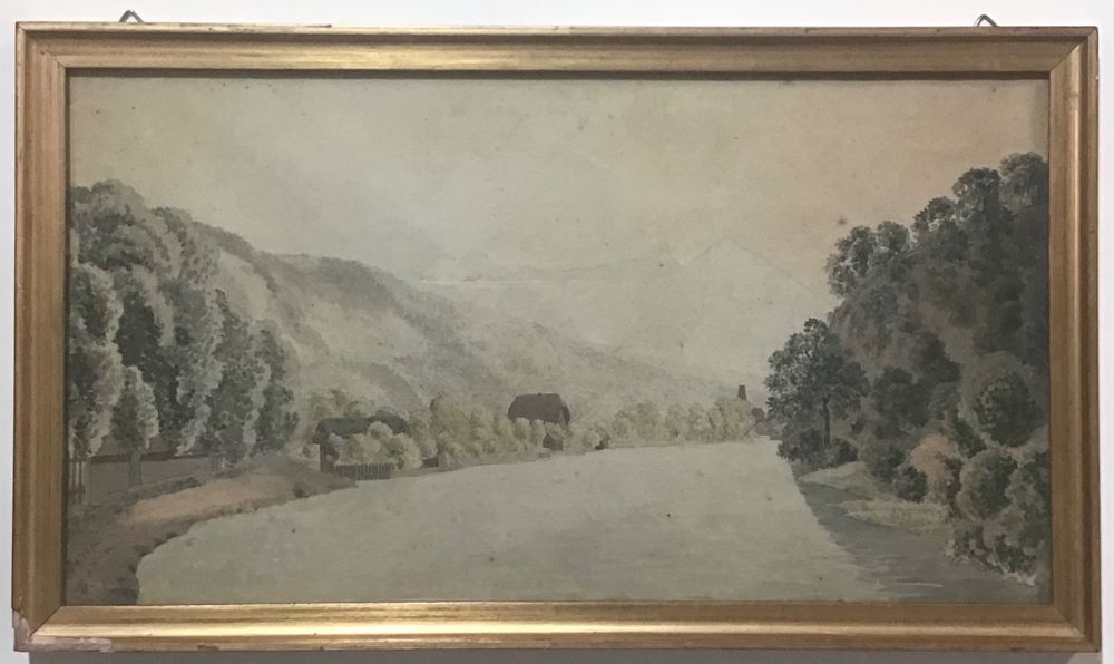 Antike Landschaft Aquarell | Kaufen auf Ricardo