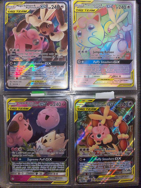 Pokemon Tag Team Mega Lopunny, Jigglypuff Rainbow ENG & DE (Gebraucht ...