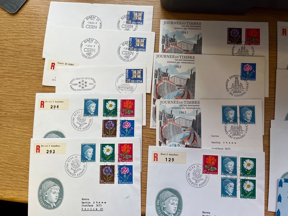 28 Belege/FDC/Tag der Briefmarken Schweiz (Gebraucht) in Murgenthal für CHF 2 – mit Lieferung ...