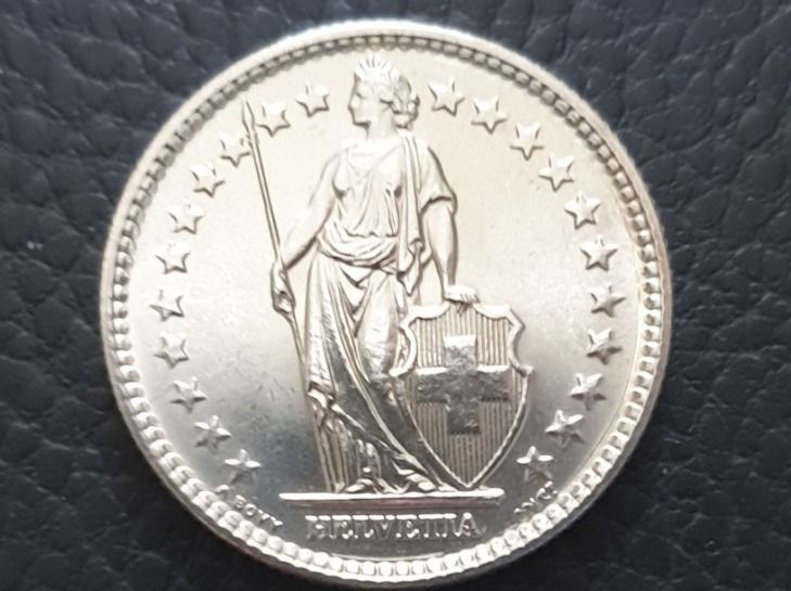 2 Franken 1960 stgl. Top! Silber (Neu (gemäss Beschreibung)) in Biel/Bienne für CHF 16 – mit ...