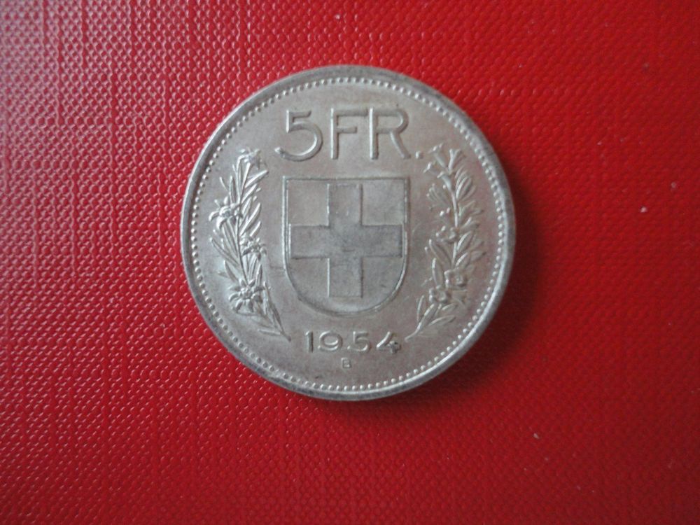 5 FRANKEN SILBERMÜNZE 1954 - NIE IN ZIRKULATION (Neu (gemäss Beschreibung)) in Moosseedorf für ...
