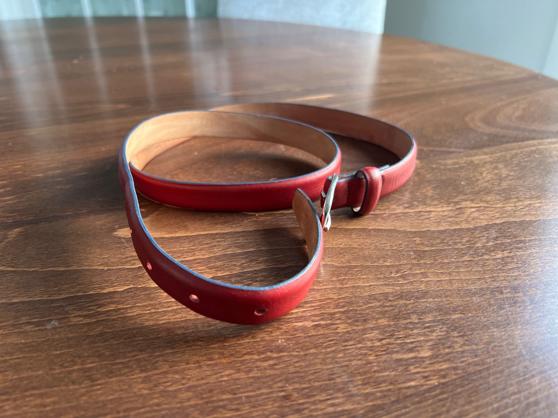 Roter GANT Ledergürtel, Grösse 85 - Super Zustand! (Gebraucht) in ...