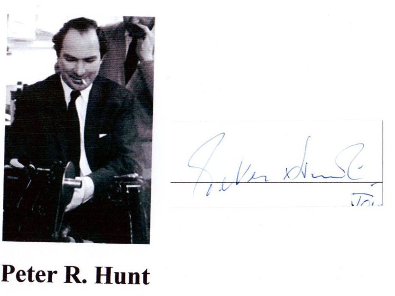 Autogrammfoto von Filmemacher Peter R. Hunt GB | Kaufen auf Ricardo