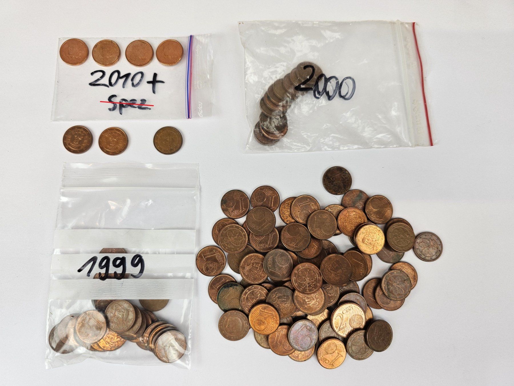 Über 40 Euro in Münzen ab und mit 1999 aus diversen Ländern! (Gebraucht ...