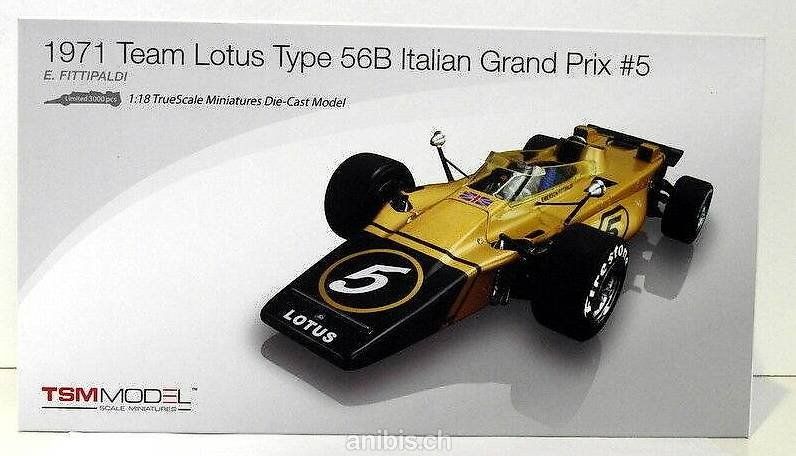 Lotus 56B Emerson Fittipaldi F1 1971 Monza TSM 1:18 (Neu und ...