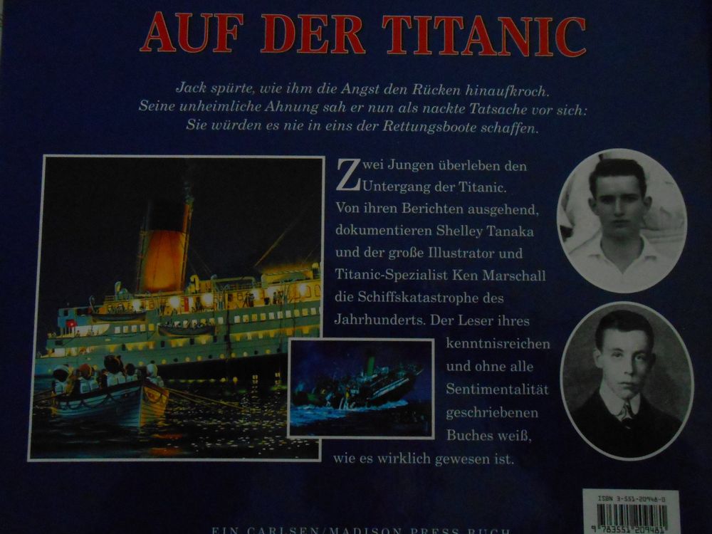 Auf der Titanic - Augenzeugen berichten (Gebraucht) in Schindellegi für CHF 17.8 – mit Lieferung ...