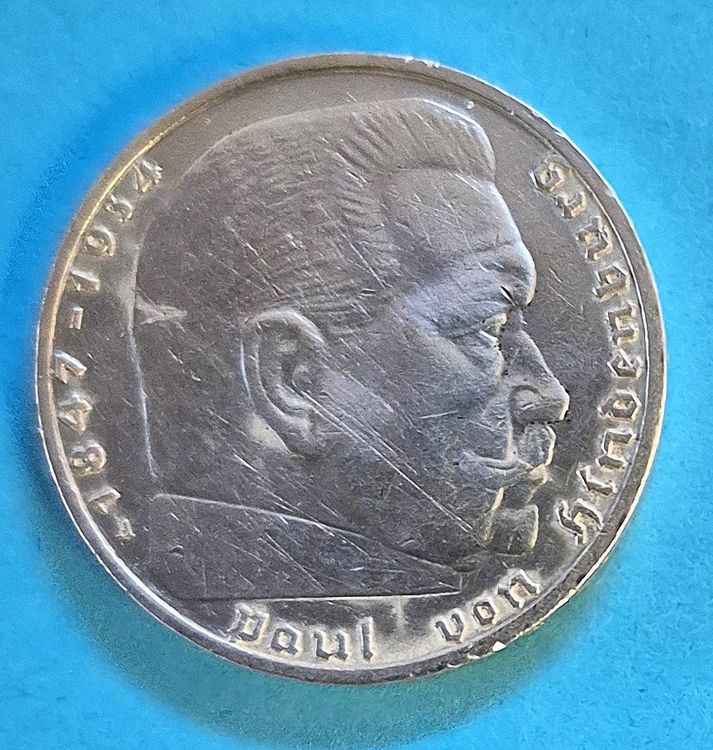 2 ReichsMark 1938 A Silber "Nazi-Deutschland" TopErhaltung (Gebraucht ...