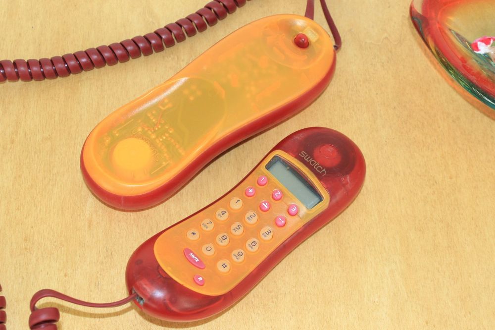 Vintage Telefon SWATCH TWINPHONE TEQUILA SUNSET 1990er Jahre (Gebraucht ...