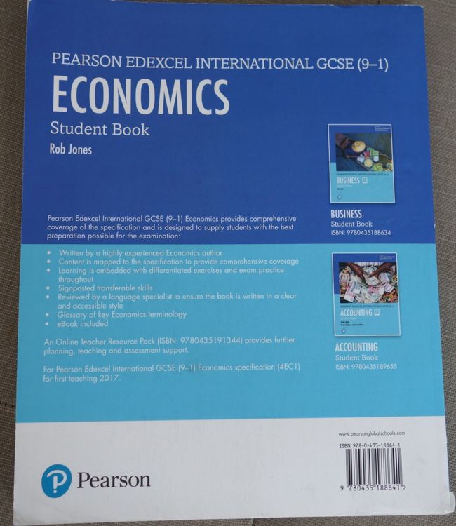 Edexcel International GCSE (9-1) Economics Student Book (Neu (gemäss ...