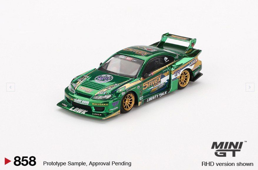 Mini GT Nissan Silvia S15 LB-Super Silhouette Fausto Racing (Neu und ...
