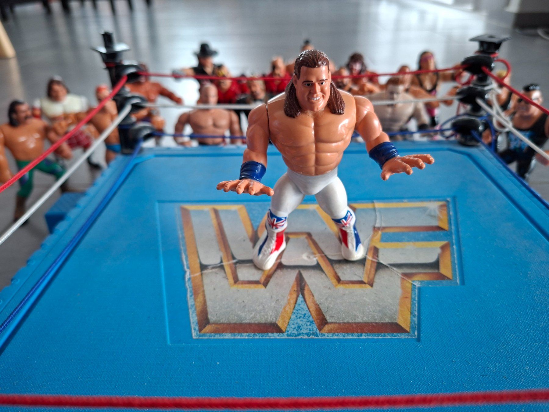 Wrestling Action Figure WWF British Bulldog (Serie 4) 1992 (Gebraucht ...