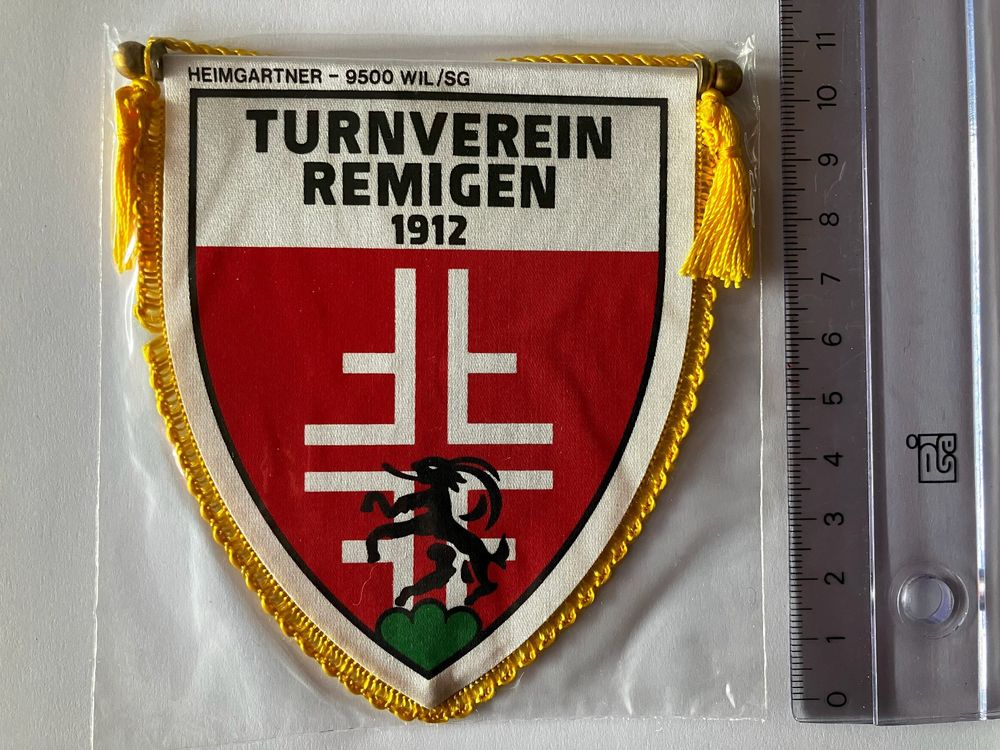 Vintage Fanion/Wimpel TURNVEREIN REMIGEN 1912 (Neu und originalverpackt ...