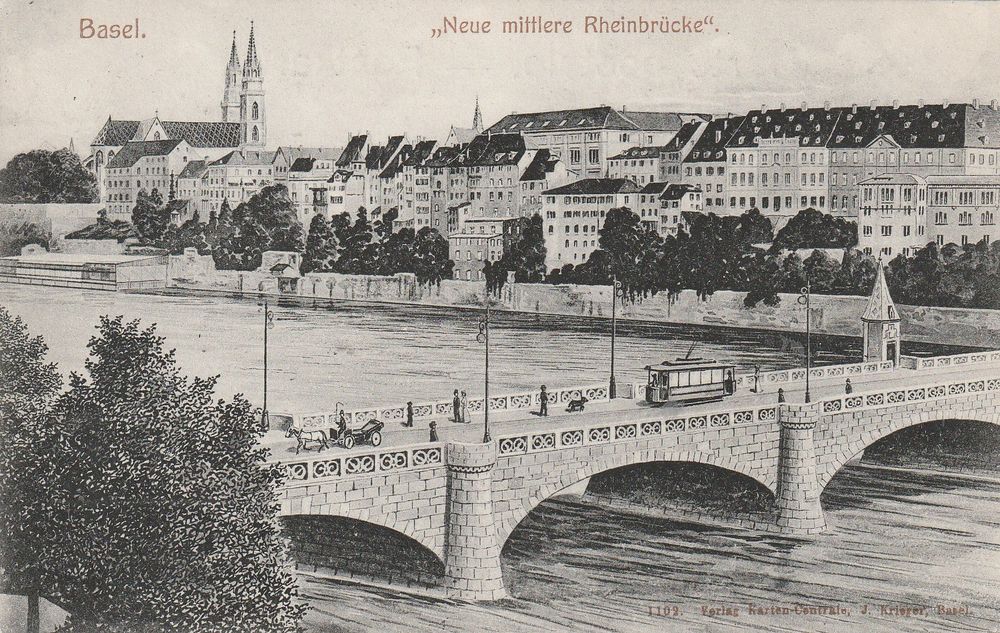 Basel-neue mittlere Rheinbrücke 1905 (Gebraucht) in uttwil für CHF 4.5 – mit Lieferung auf ...