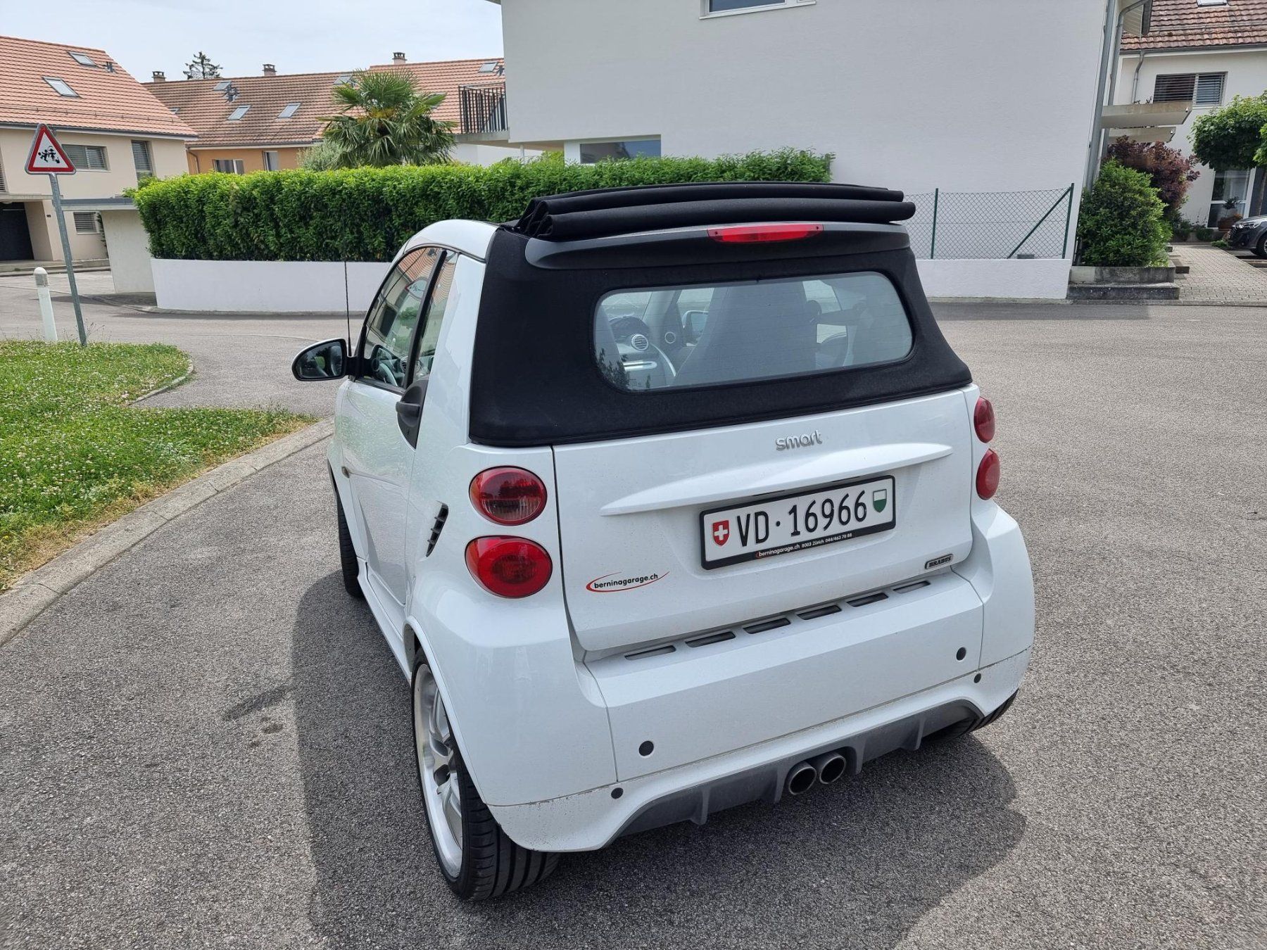 SMART ForTwo Cabriolet BRABUS blanche Softouch Xclusive 2014 (Gebraucht ...