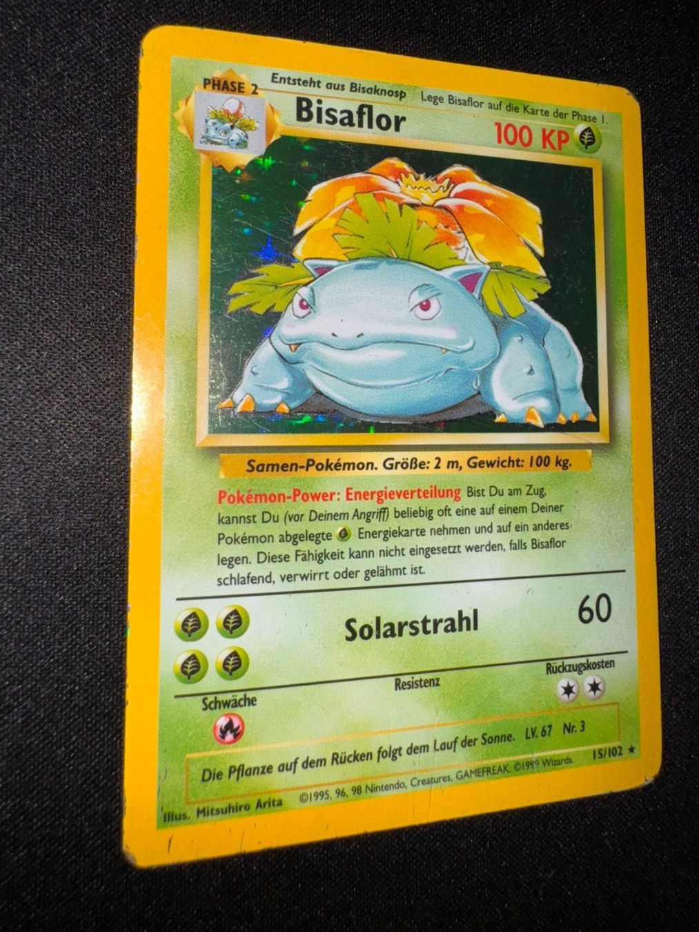 Pokemon Bisaflor Holo 15/102 - Base Set - DE (Gebraucht) in Bürglen UR ...