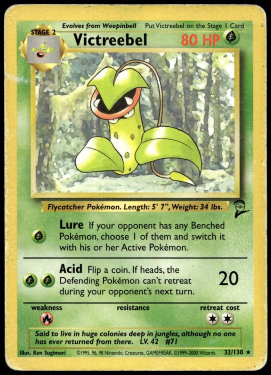 Victreebel 32/130 Rare Pokémon Base Set 2 ab 1.- (Neu (gemäss ...