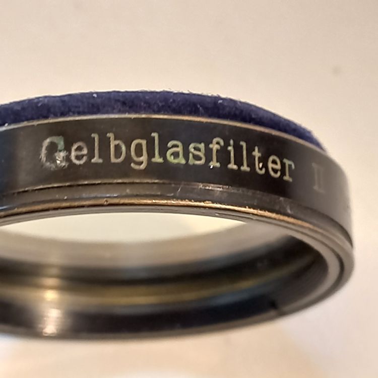 Carl Zeiss Jena Gelbglasfilter II hell in its original leath (Gebraucht ...