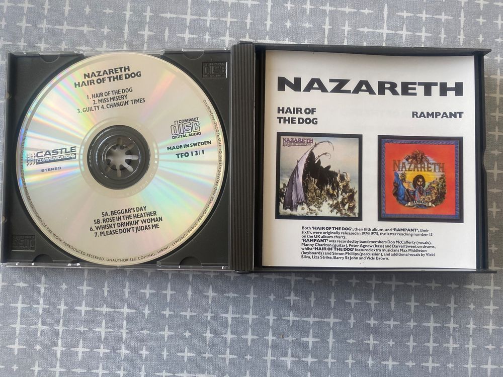 2 x Nazareth - Hair of the Dog / Rampant (2 CD’s) (Neu (gemäss ...