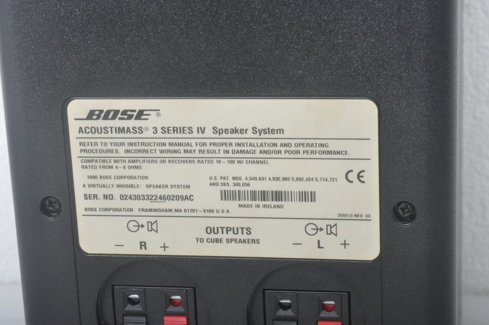 Bose® Acoustimass® 3 Serie IV (Gebraucht) in Oberglatt ZH für CHF 89 ...