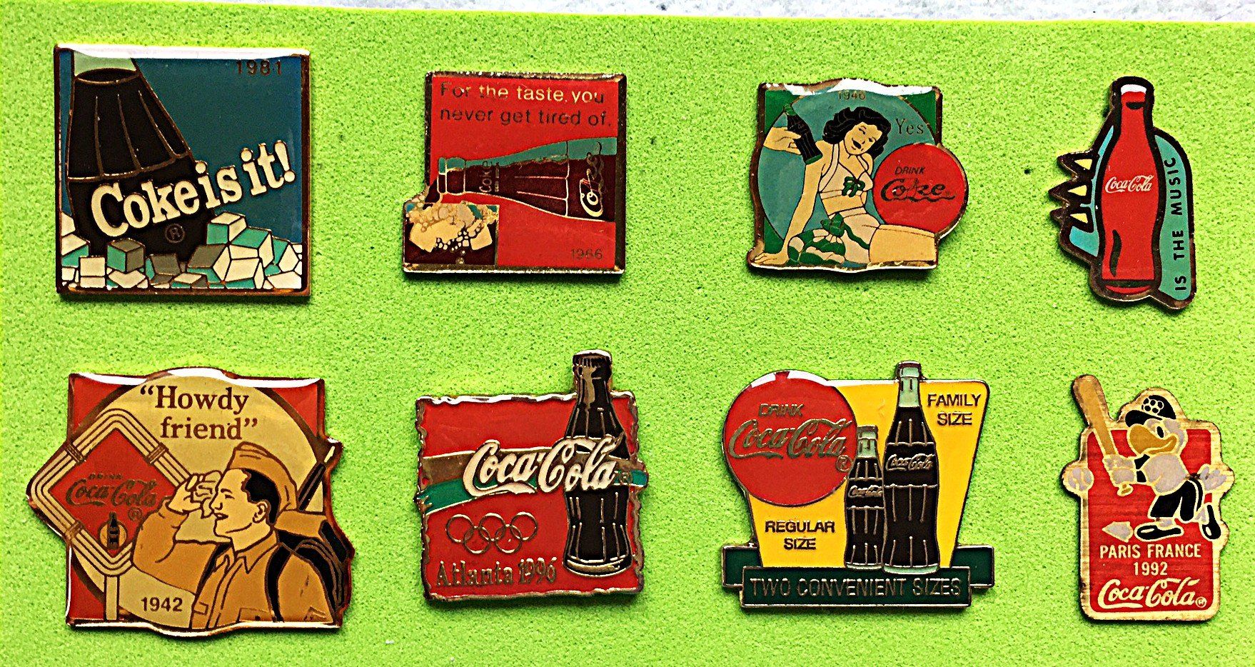 Coca Cola Pins Sammlung, Vintage Pin's, Rarität! (Gebraucht) in ...