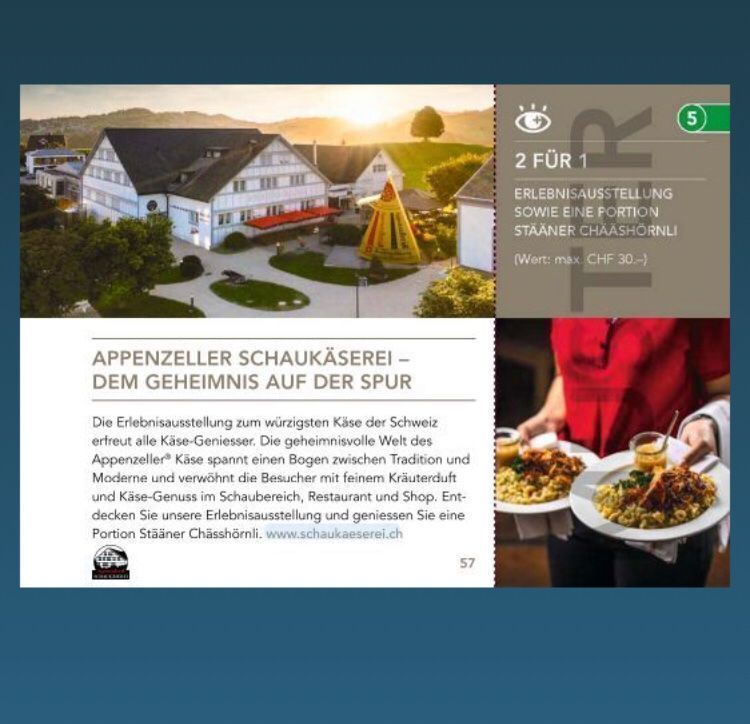 Eintritt Appenzeller Schaukäserei (Neu (gemäss Beschreibung)) in Bonstetten für CHF 5 – mit ...
