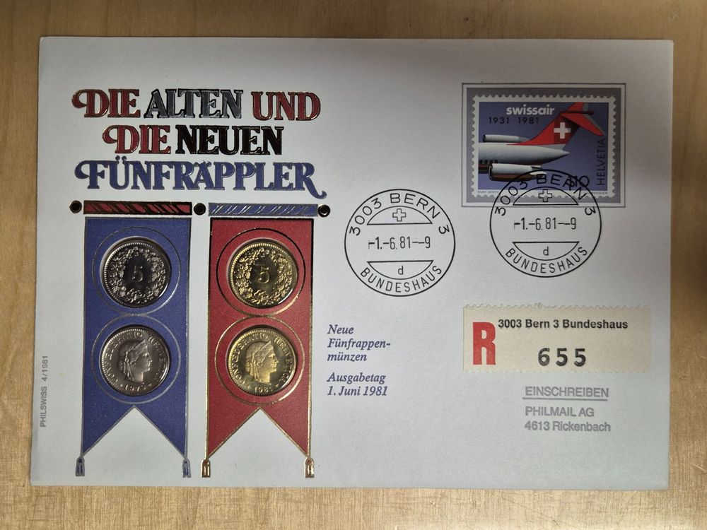 CH-Numisbrief 5 Rappen alt + neu 1981 Zustand gem.Bilder | Kaufen auf Ricardo