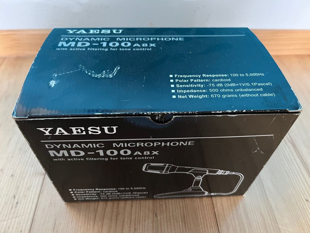 HAM Funk: Yaesu Dynamic Tischmikrofon MD-100A8X | Kaufen auf Ricardo