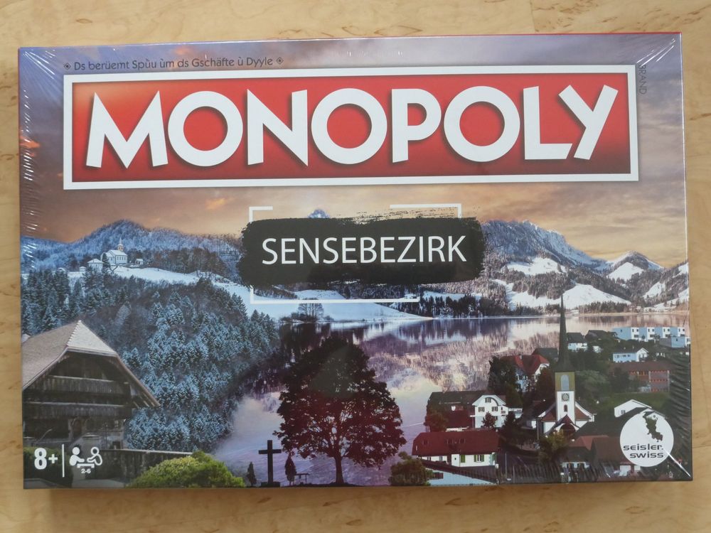 NEU: Hasbro Monopoly Sensebezirk Mundartversion zum Toppreis | Kaufen auf Ricardo