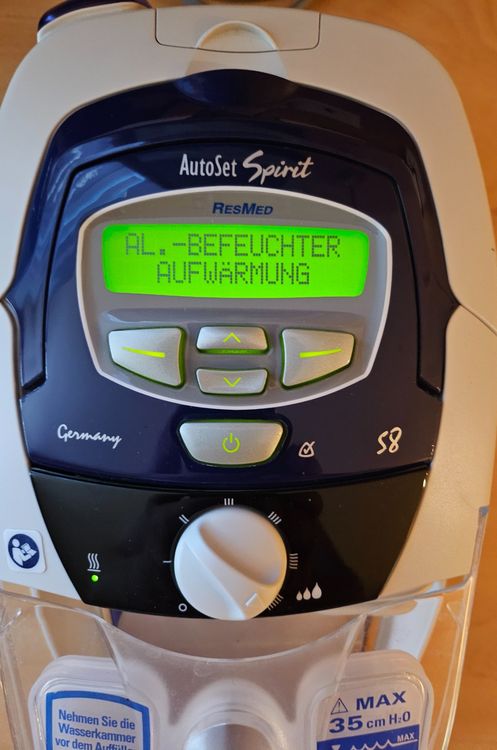 ResMed S8 AutoSet Spirit + H4i 431h CPAP (Gebraucht) in Obersteckholz ...