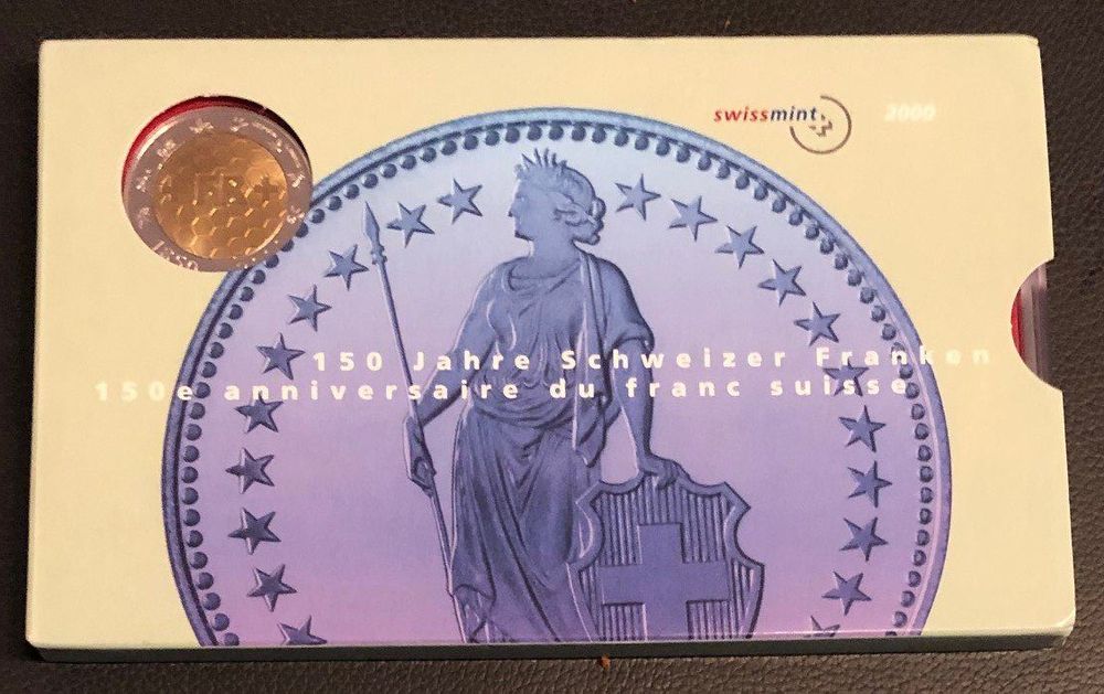 Münzsatz 150 Jahre Schweizer Franken 2000 stgl (Neu (gemäss Beschreibung)) in Arch für CHF 289 ...