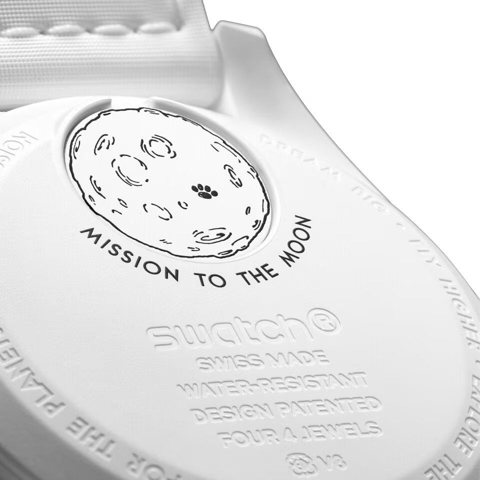 OMEGA X SWATCH Moonswatch MOONPHASE NEW MOON Snoopy (Neu und ...