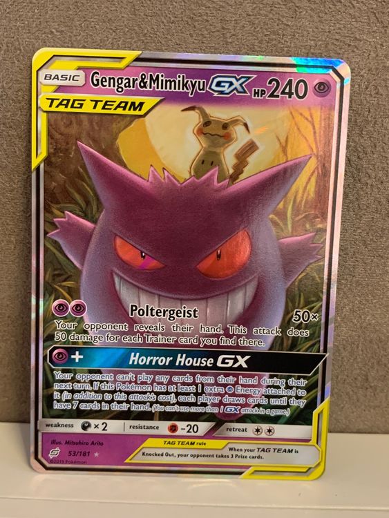 Gengar & Mimikyu GX ENG Team Up Pokemon 53/181 (Gebraucht) in Fislisbach für CHF 31 – mit ...