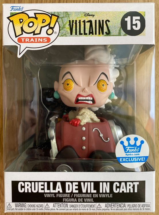 Funko Pop! Disney Villains Train Maleficent Hook Cruella (Neu und ...