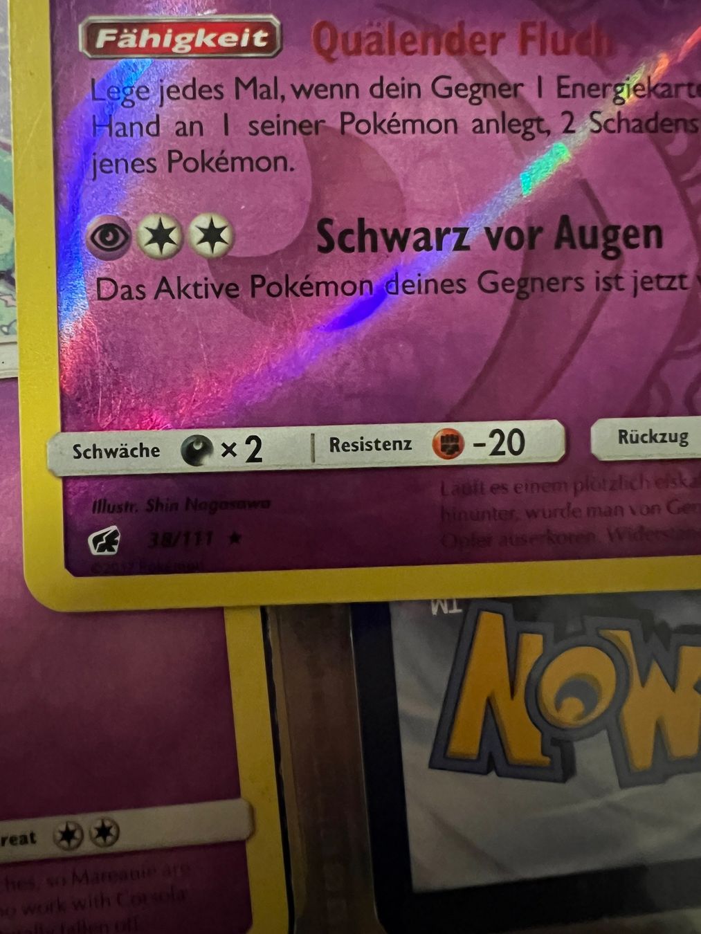 Gengar 38/111 (CIN 38) Aufziehen der Sturmröte Pokemon (Gebraucht) in ...