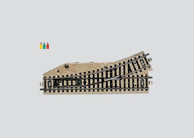 Märklin 5203, elektr. Weiche links, Radius 437.4 mm, 24,3° | Kaufen auf ...