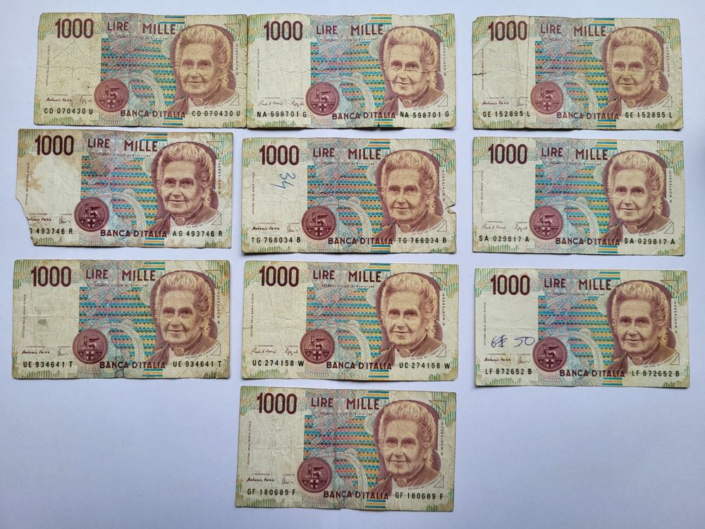 Banknoten aus Italien | Acheter sur Ricardo