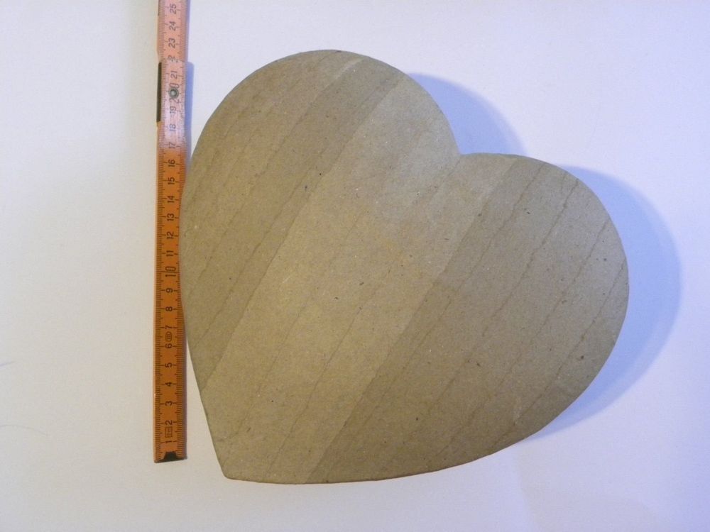 Herzschachtel aus Karton, ungebraucht, Basteln, Deko! (Neu (gemäss ...