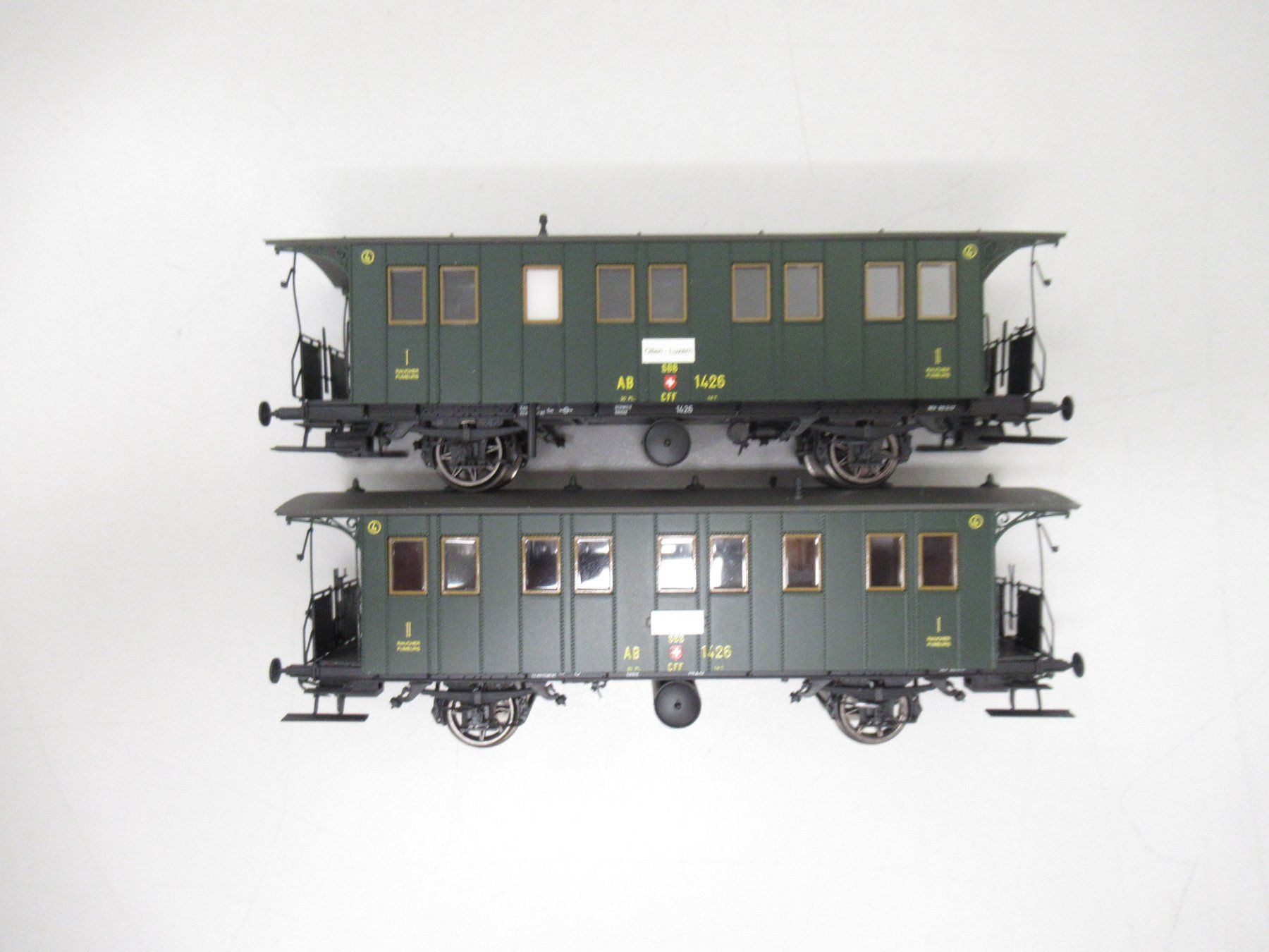Brawa 2x 2402 Oldtimer Personenwagen 1./2.Klasse SBB CFF FFS (Gebraucht ...