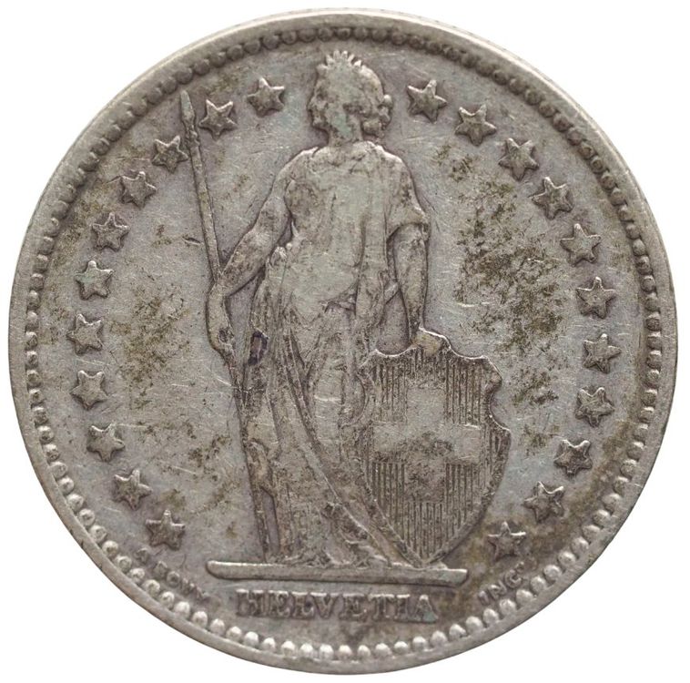 Schweiz Bundesmünze 2 Franken 1901 (Gebraucht) in Liestal für CHF 40 – mit Lieferung auf Ricardo ...