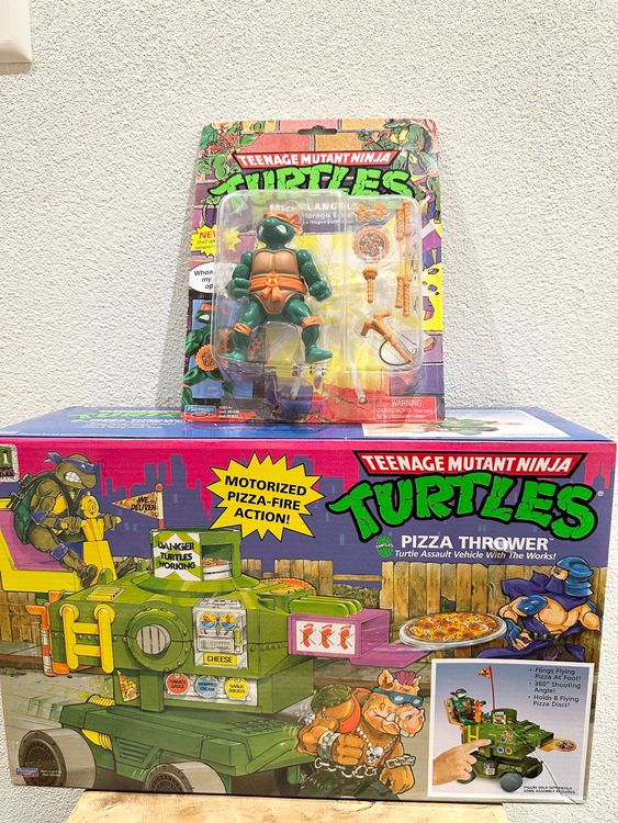 Tmnt Mutant Ninja Turtles PIZZA THROWER neu mike 2024 rar (Neu und ...