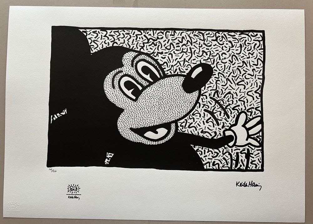Keith Haring « Mickey Mouse » 102/150 (Neu (gemäss Beschreibung)) in ...