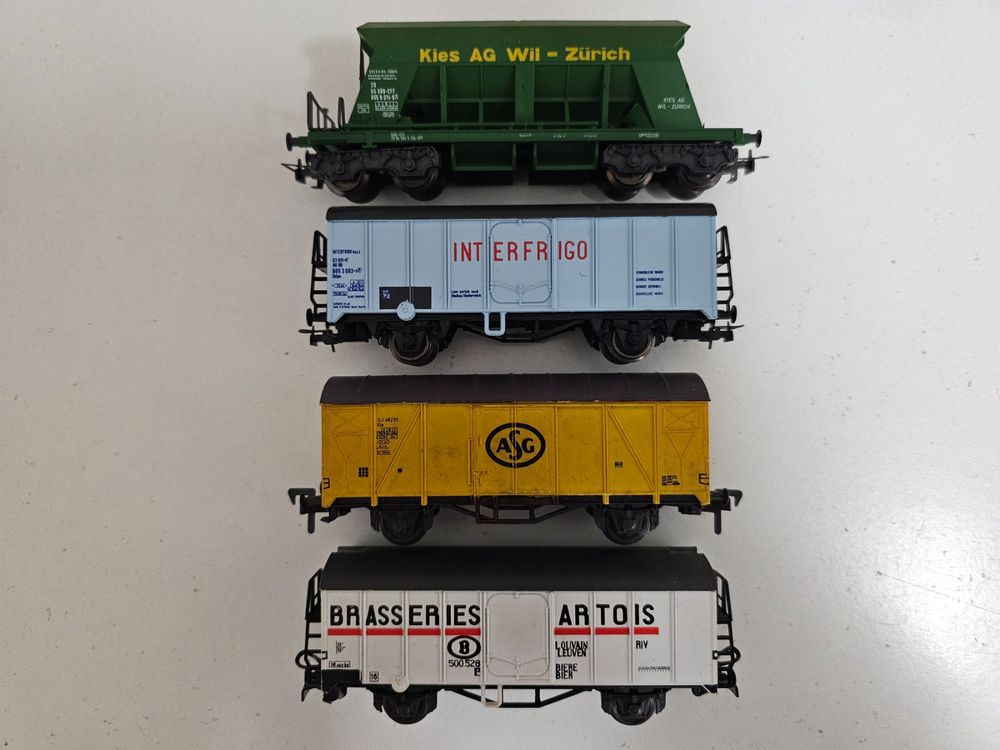 Liliput 4 wagons dès 1.-fr (Gebraucht) in bassecourt für CHF 10 – mit Lieferung auf Ricardo kaufen