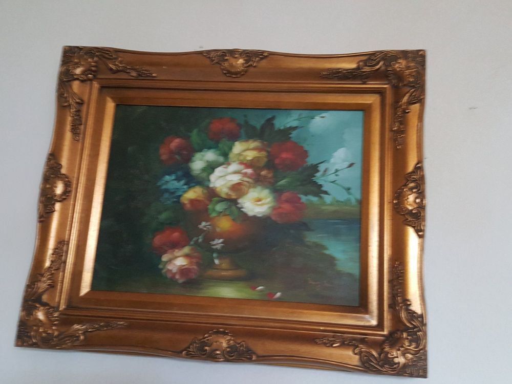 Gemälde mit vergoldetem Rahmen | Kaufen auf Ricardo