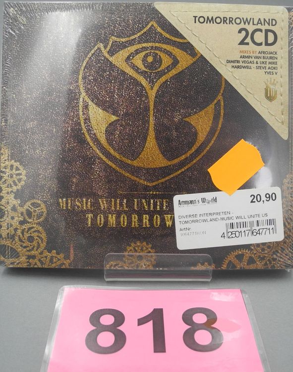 CD Tomorrowland and Music Will Unite Us Forever, Nr. 818 | Kaufen auf ...