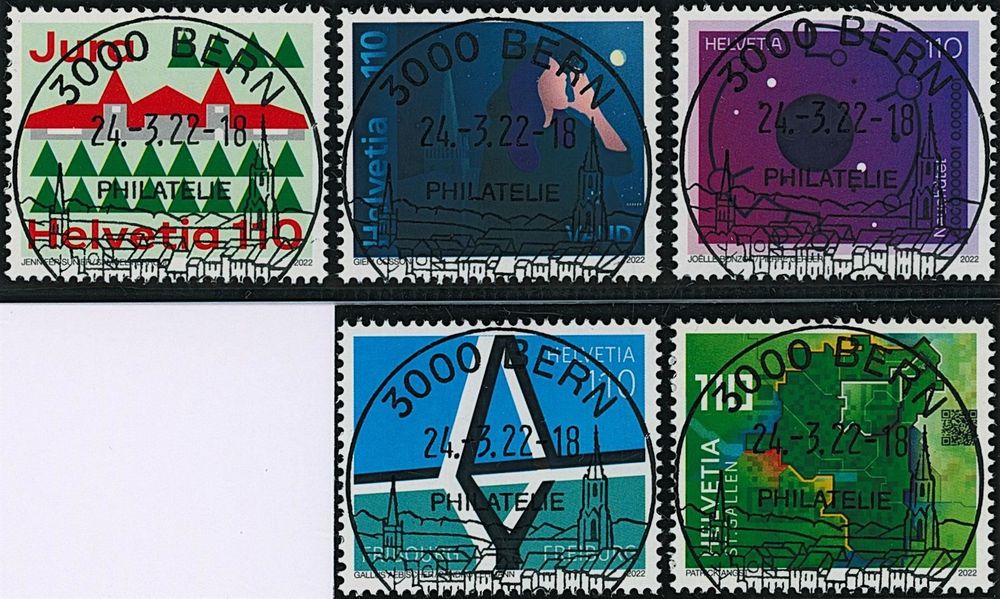 2022 Kanton - Schweiz - Ersttag Voll Stempel ET (Gebraucht) in Schindellegi für CHF 95 – mit ...