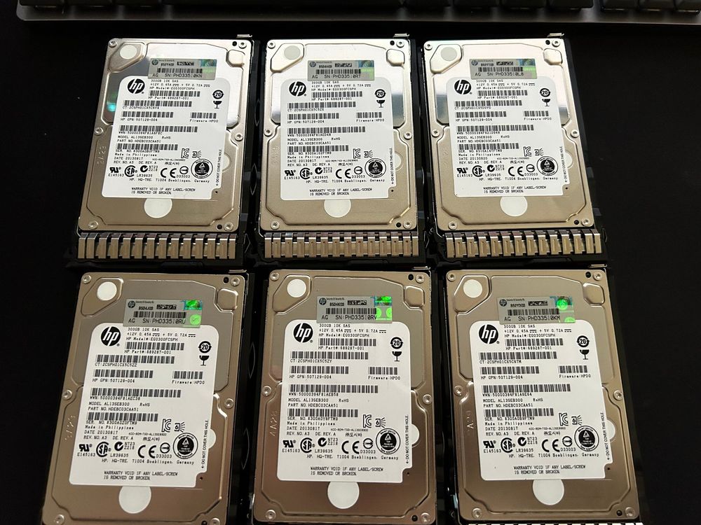 6x 300GB SAS 2.5" 10k U/Min. HDD (Gebraucht) in Amriswil für CHF 60 ...